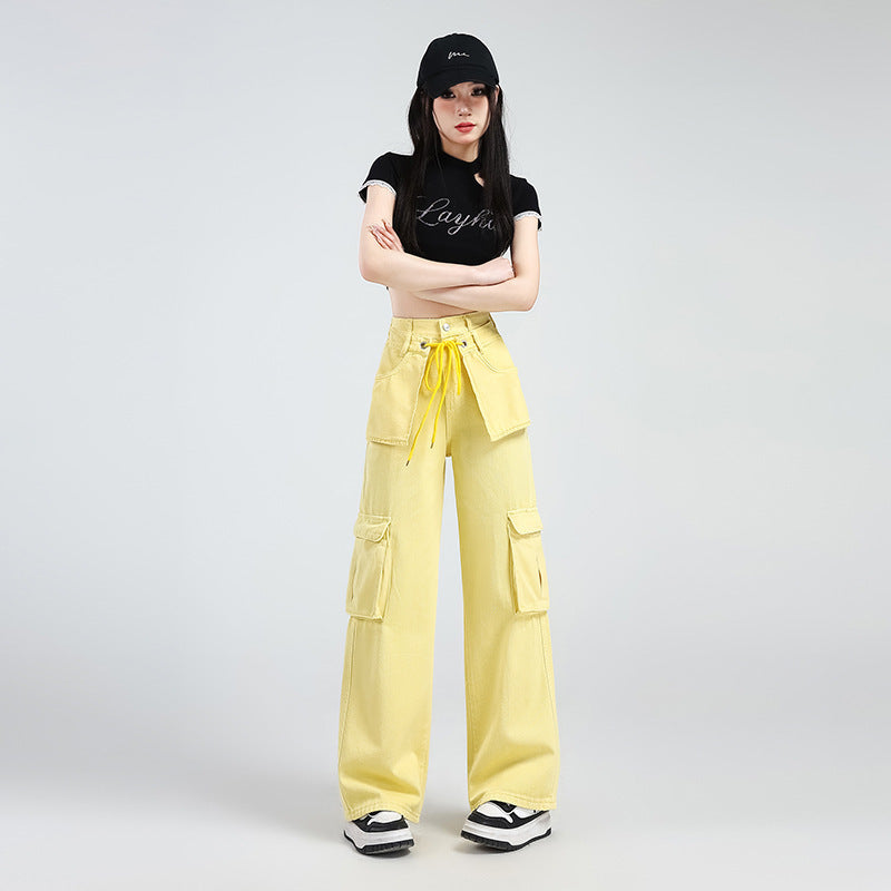 Lemon Yellow Overalls Jeans for Women – Smile E Store